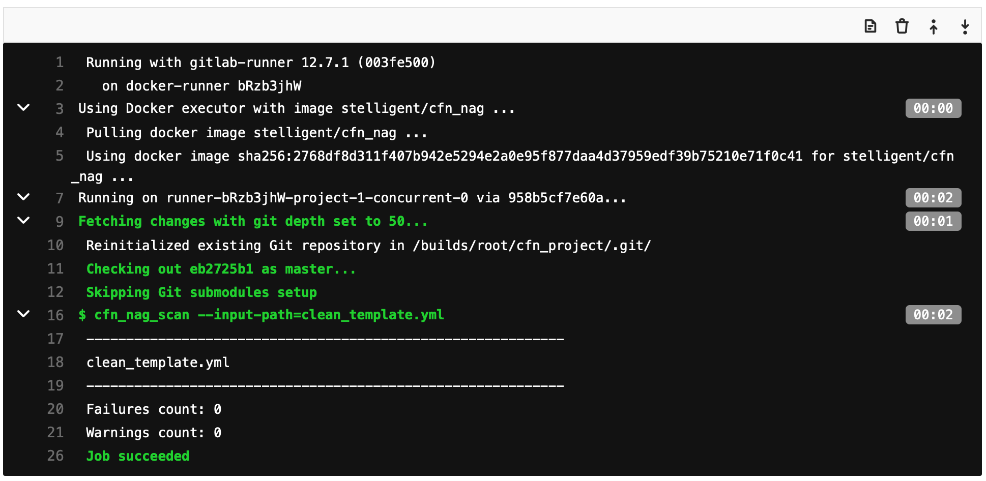 Error running Docker image in gitlab-ci · Issue #367 · stelligent/cfn_nag · GitHub