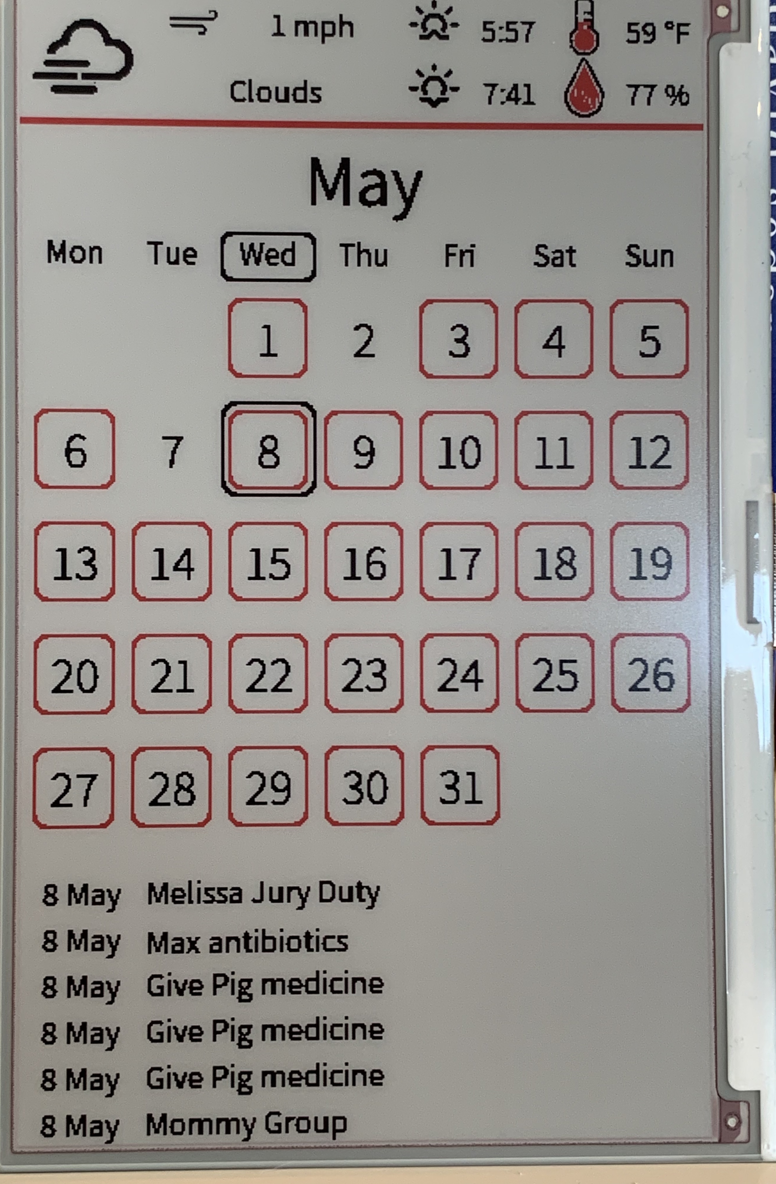 Outdated Calendar Events · Issue #30 · aceinnolab/Inkycal · GitHub