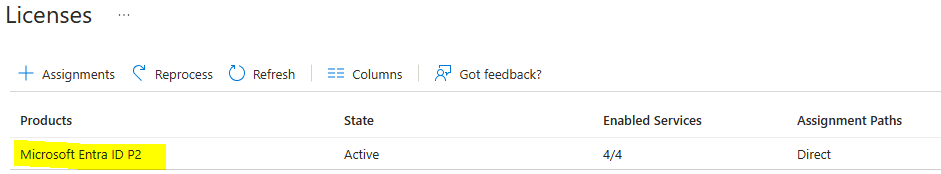 Lab 01 - Trial name has changed from 'Azure Active Directory Premium P2' to 'Microsoft Entra ID ...