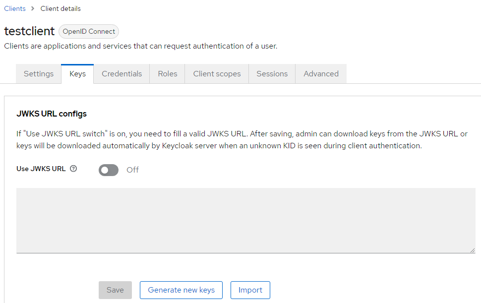Hows does a client communicate public Key to Keycloak that will be used to verify signed and ...