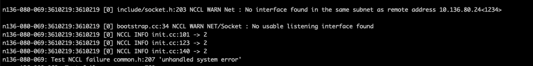 No interface found in the same subnet as remote address · Issue #474 · NVIDIA/nccl · GitHub