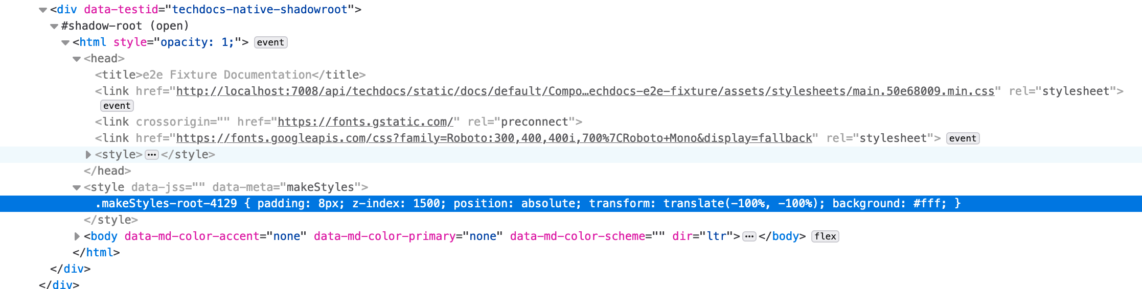 Huge icon and missing styles from ReportIssue in techdocs shadow dom · Issue #13995 · backstage ...