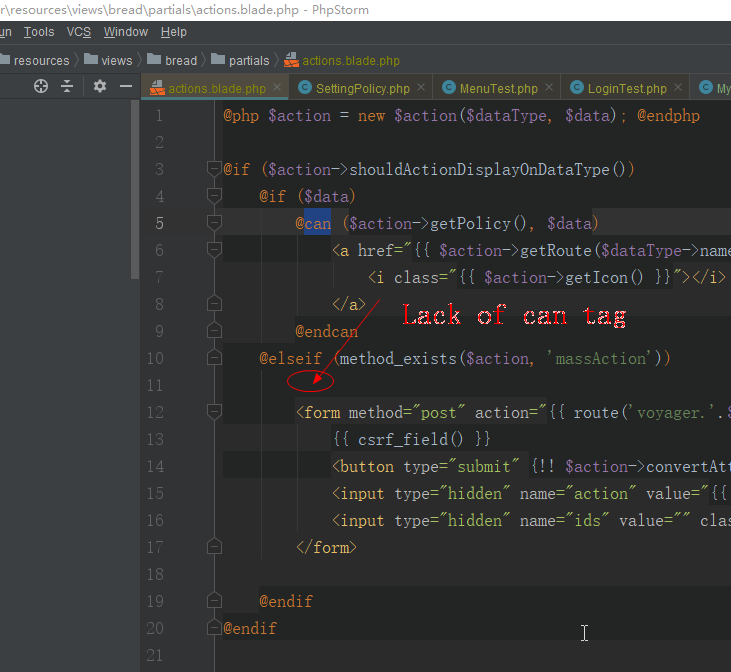 Action buttons are not controlled by permissions · Issue #4304 · thedevdojo/voyager · GitHub