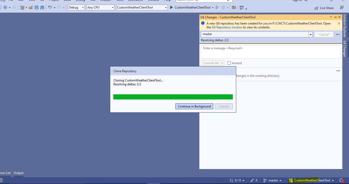 GitHub - Rickzing/CustomWeatherClientTool