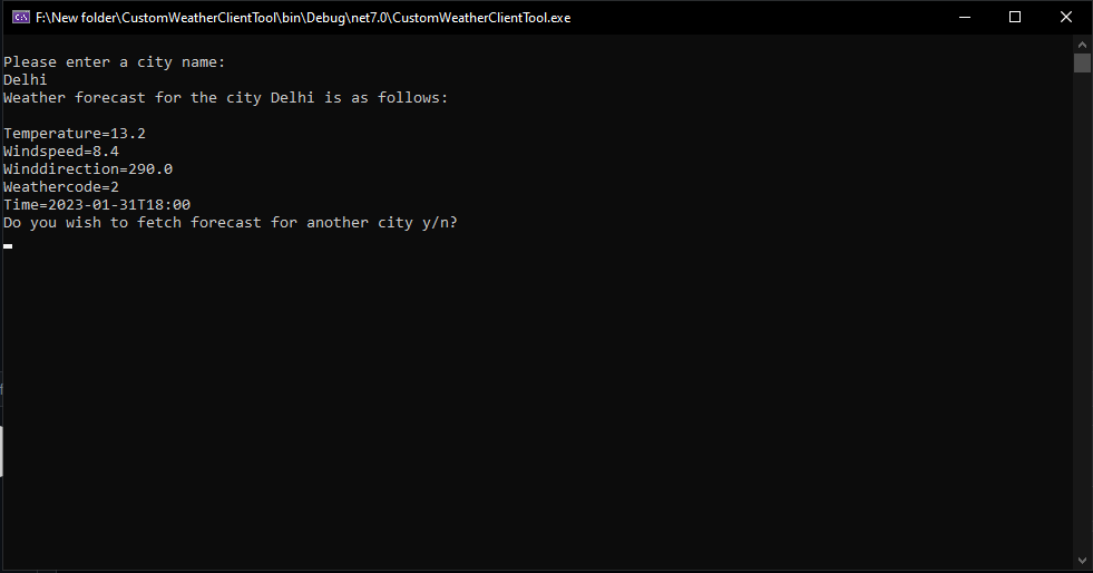 GitHub - Rickzing/CustomWeatherClientTool