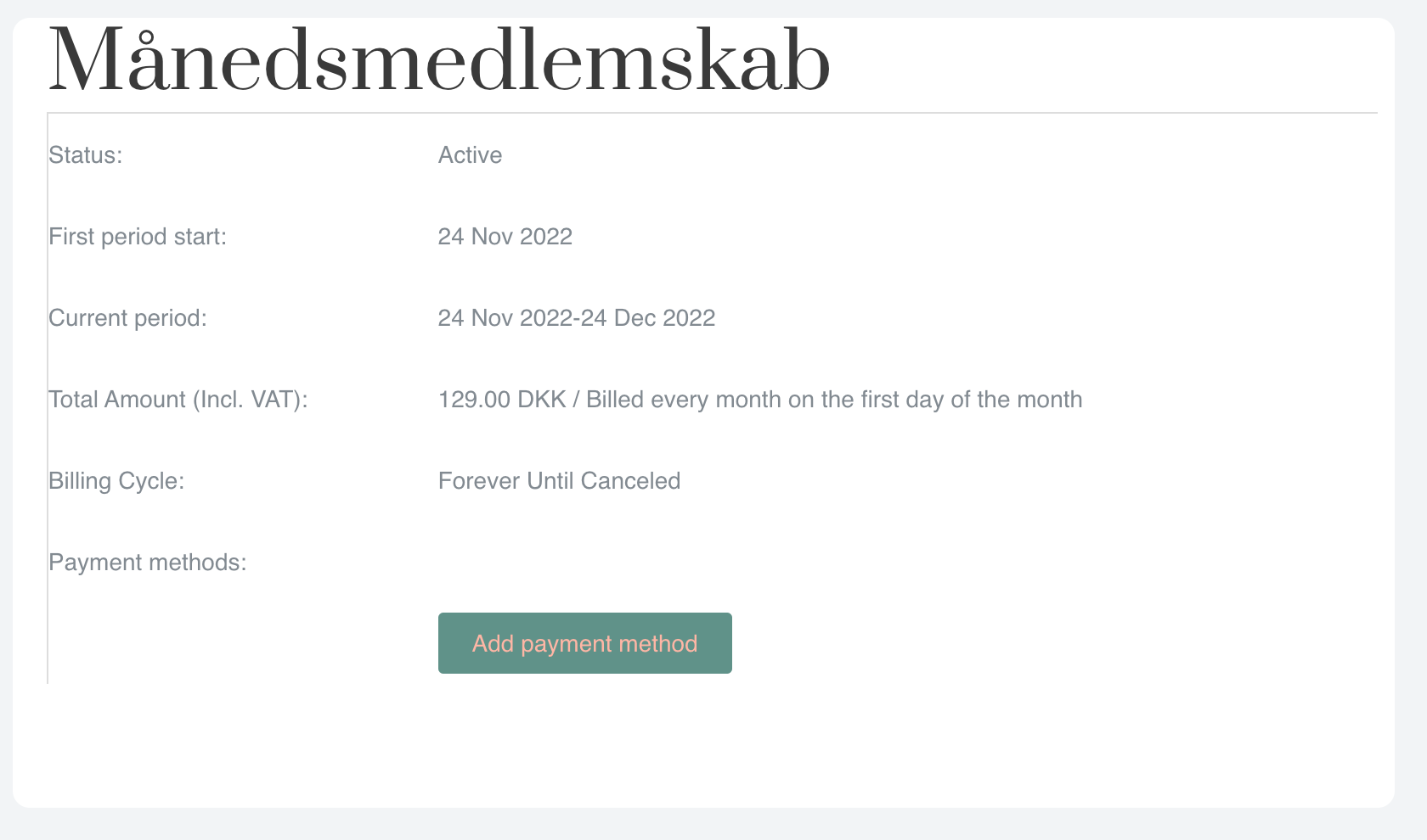 Mobile Pay Subscription doest not show up on My Subscription account ...