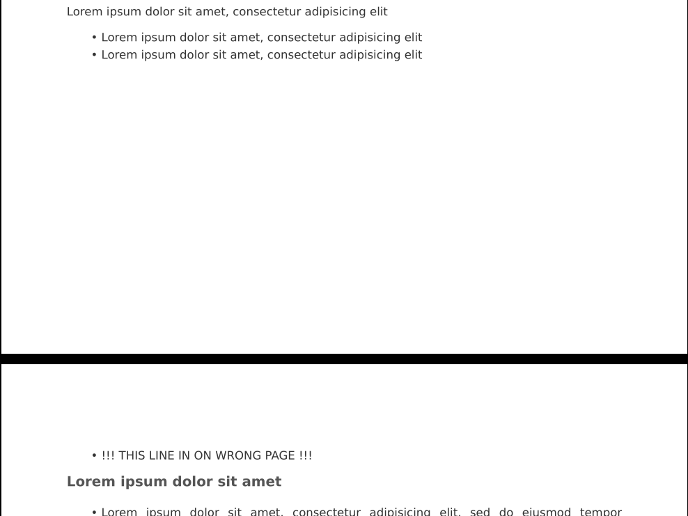 Last list item is moved to next page when page break occurs · Issue #1925 · Kozea/WeasyPrint ...