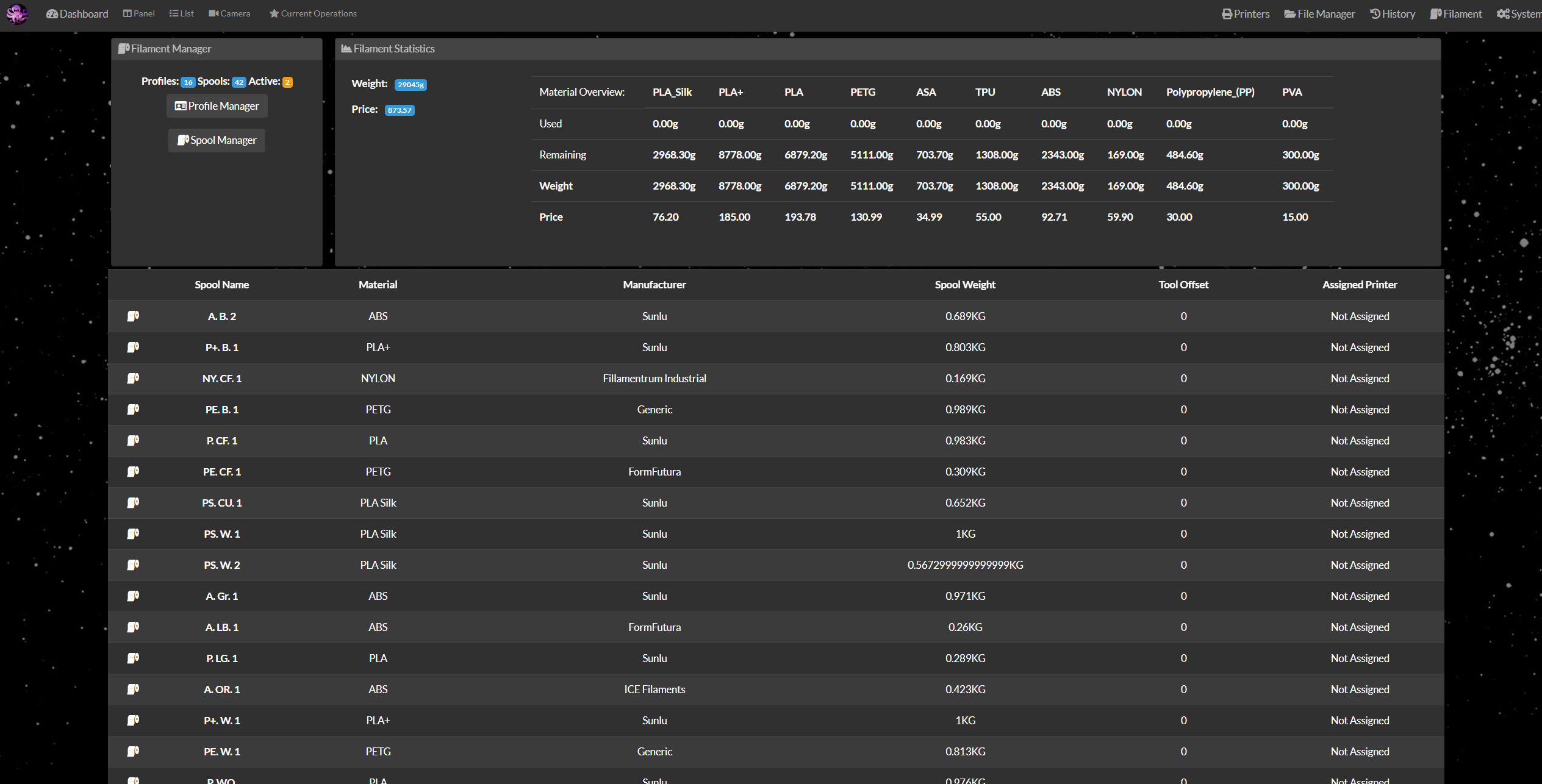 History failing to generate due to missing settings · Issue #414 · OctoFarm/OctoFarm · GitHub
