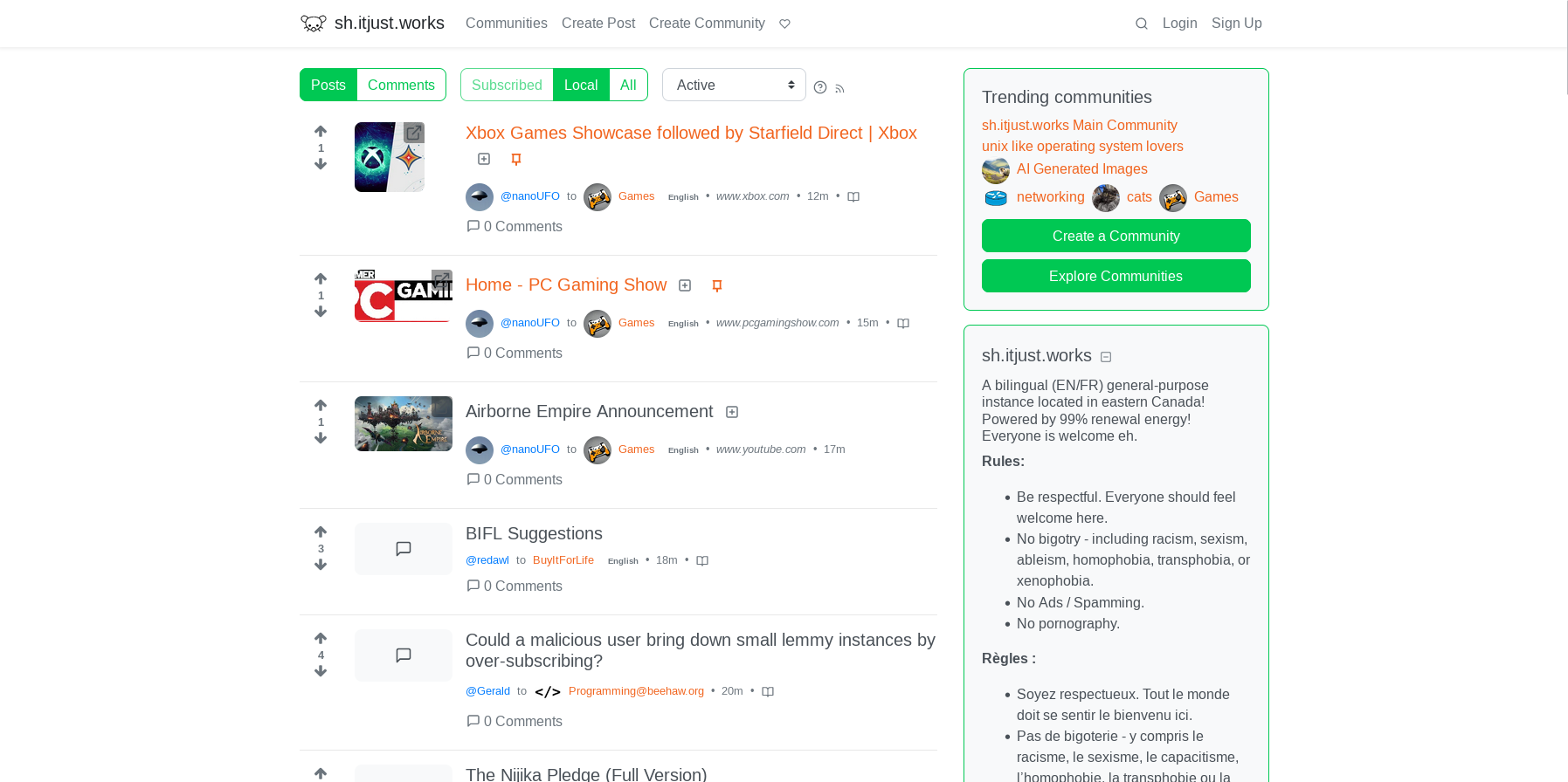 UI redesign suggestions for main page · Issue #1183 · LemmyNet/lemmy-ui · GitHub