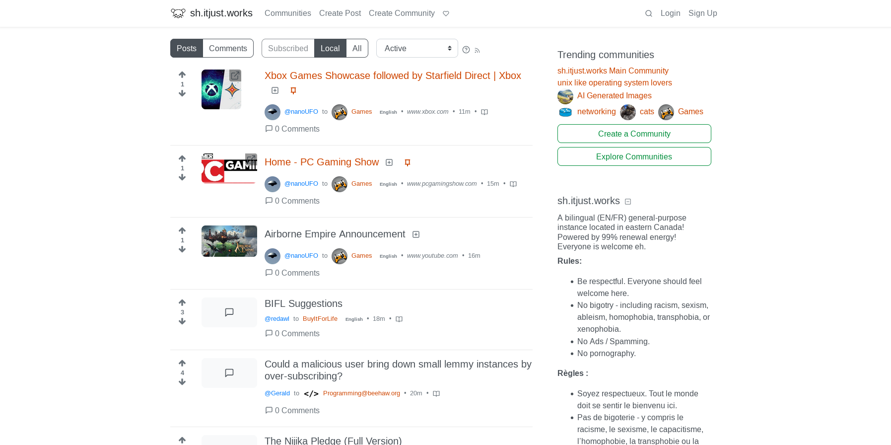 UI redesign suggestions for main page · Issue #1183 · LemmyNet/lemmy-ui · GitHub