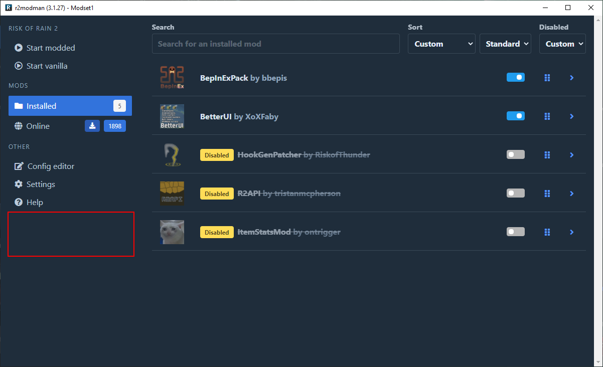 [FEATURE REQUEST] - UX tweaks · Issue #739 · ebkr/r2modmanPlus · GitHub