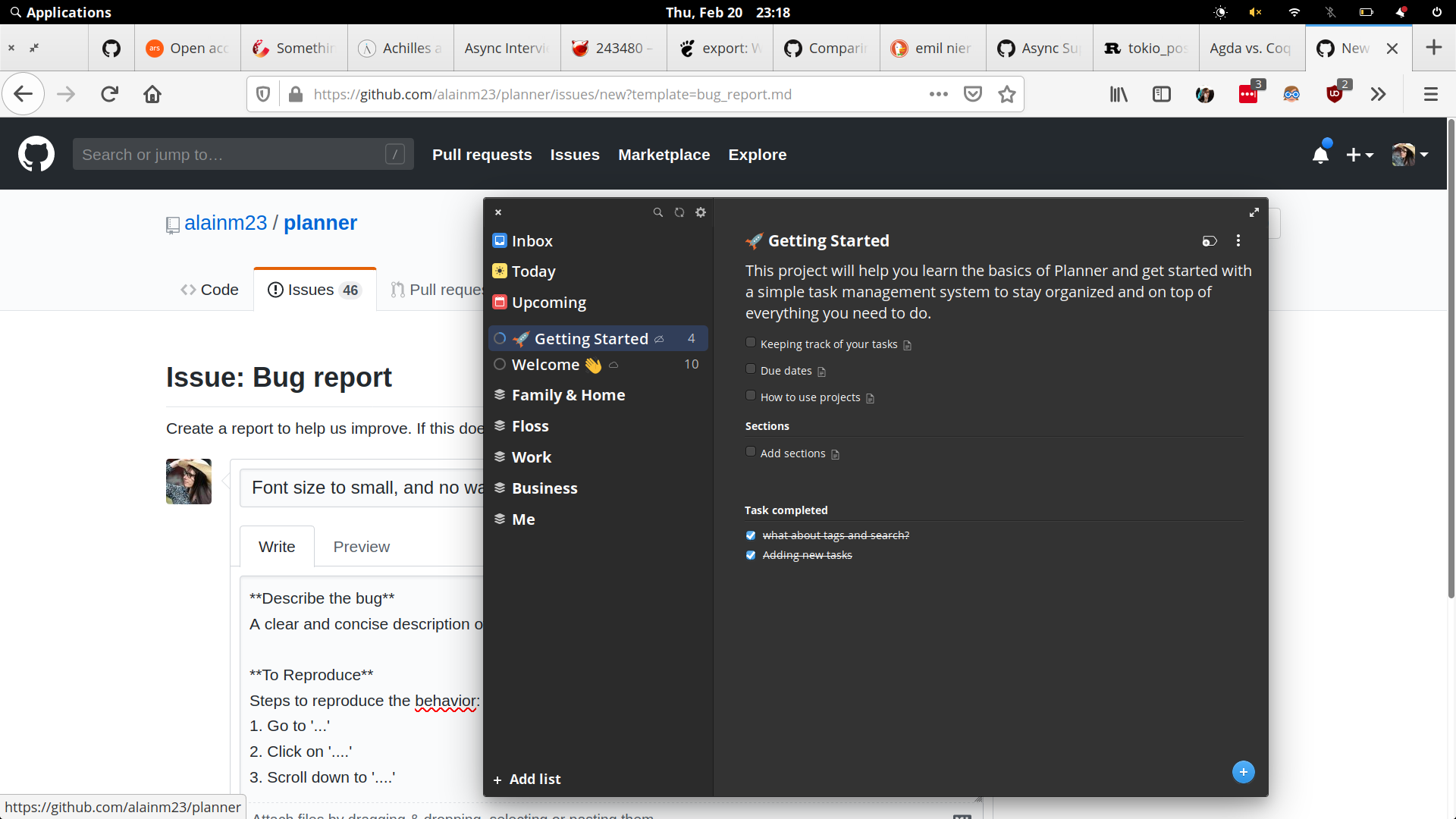Font size to small, and no way to increase it · Issue #238 · alainm23/planify · GitHub