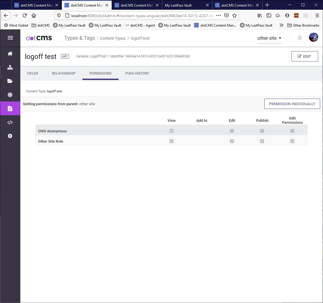 User is logged out when accessing content if the Role does not have the 'Content' portlet tool ...