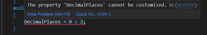 Make DecimalPlaces property extendable on the standard table fields ...