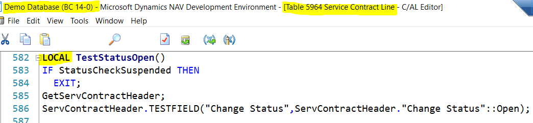 table 5902 Service Line & table 5964 Service Contract Line - Make local functions external ...