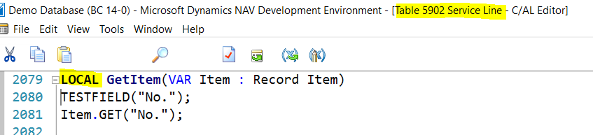 table 5902 Service Line & table 5964 Service Contract Line - Make local functions external ...