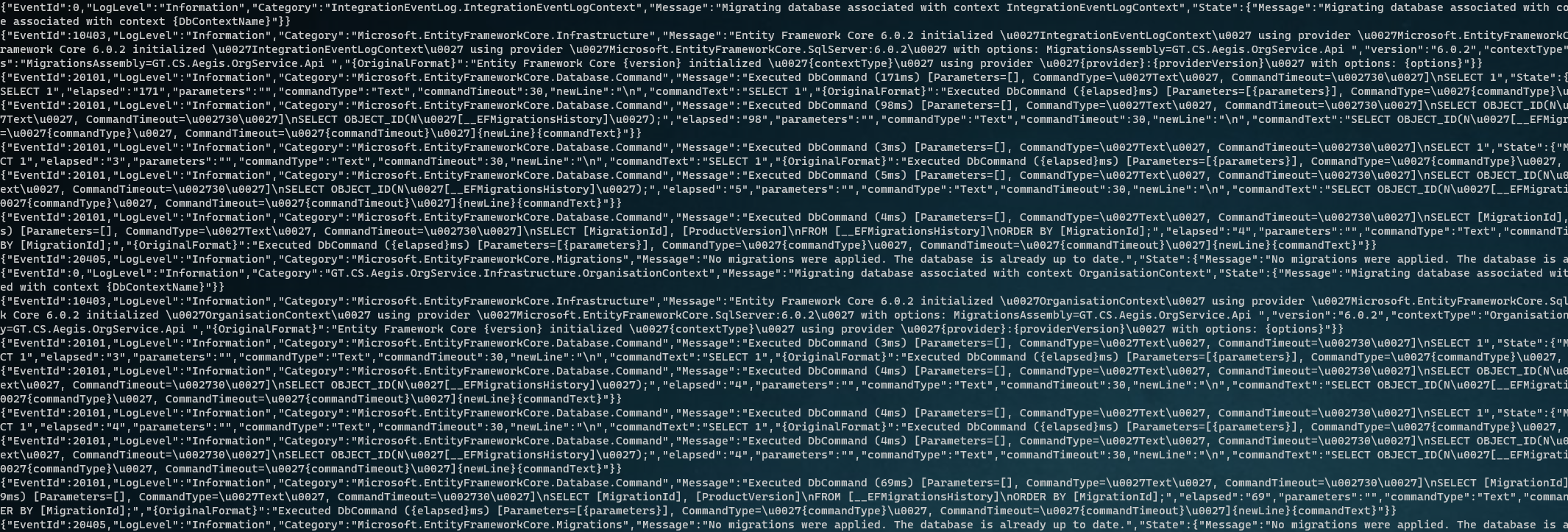 Log format in net6.0 has changed and broken k8s log output · Issue #40448 · dotnet/aspnetcore ...