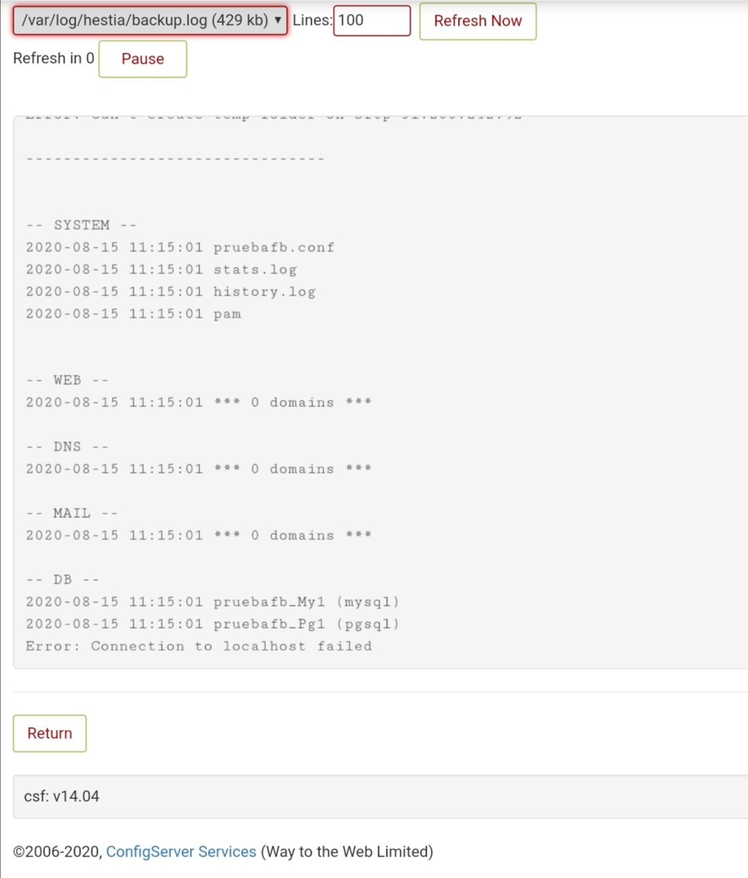 Postgre backup fails · Issue #1068 · hestiacp/hestiacp · GitHub