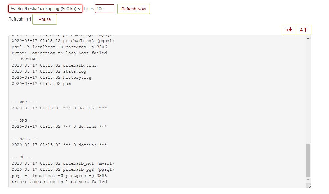 Postgre backup fails · Issue #1068 · hestiacp/hestiacp · GitHub