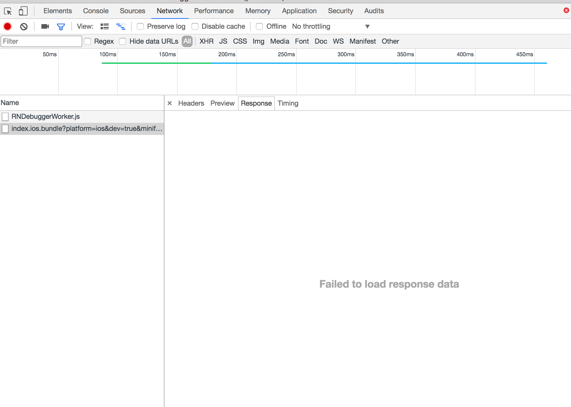 not able to see network call in network tab · Issue #114 · jhen0409/react-native-debugger · GitHub