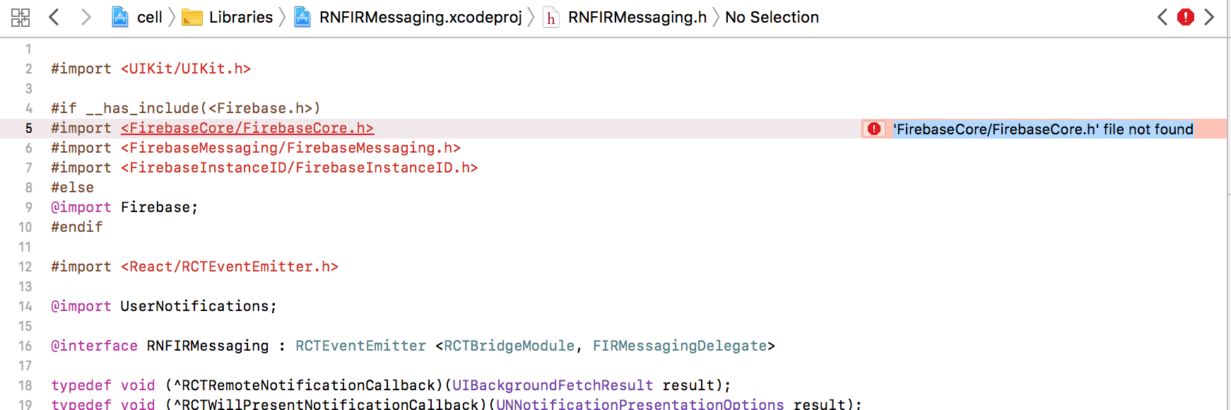 XCode build error after upgrading to v0.4.2 · Issue #1150 · invertase/react-native-firebase · GitHub