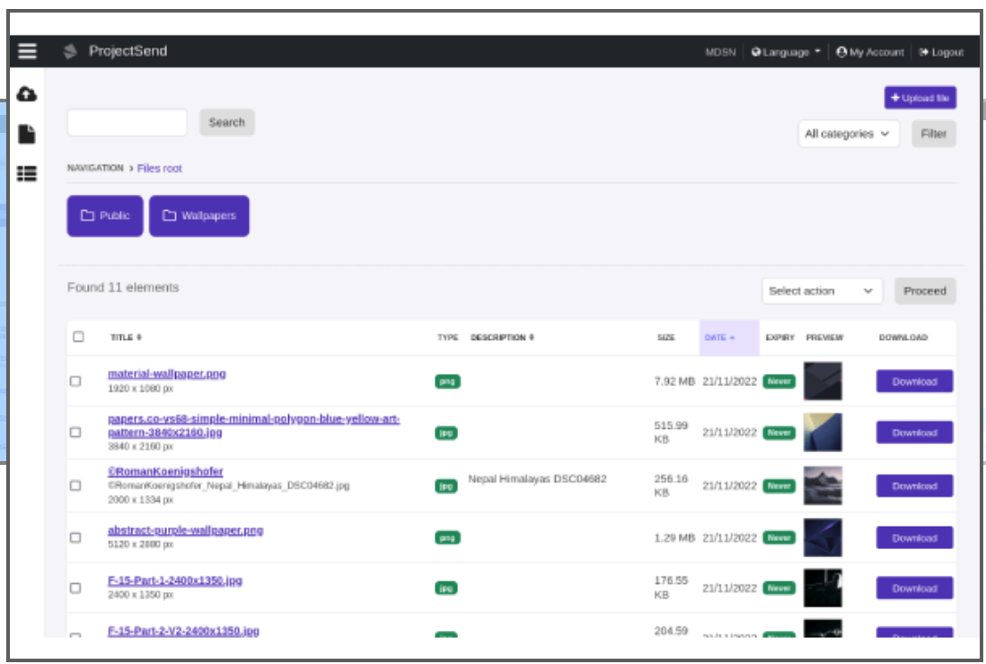 Ability to create folders and manage files under folder structure · Issue #129 · projectsend ...