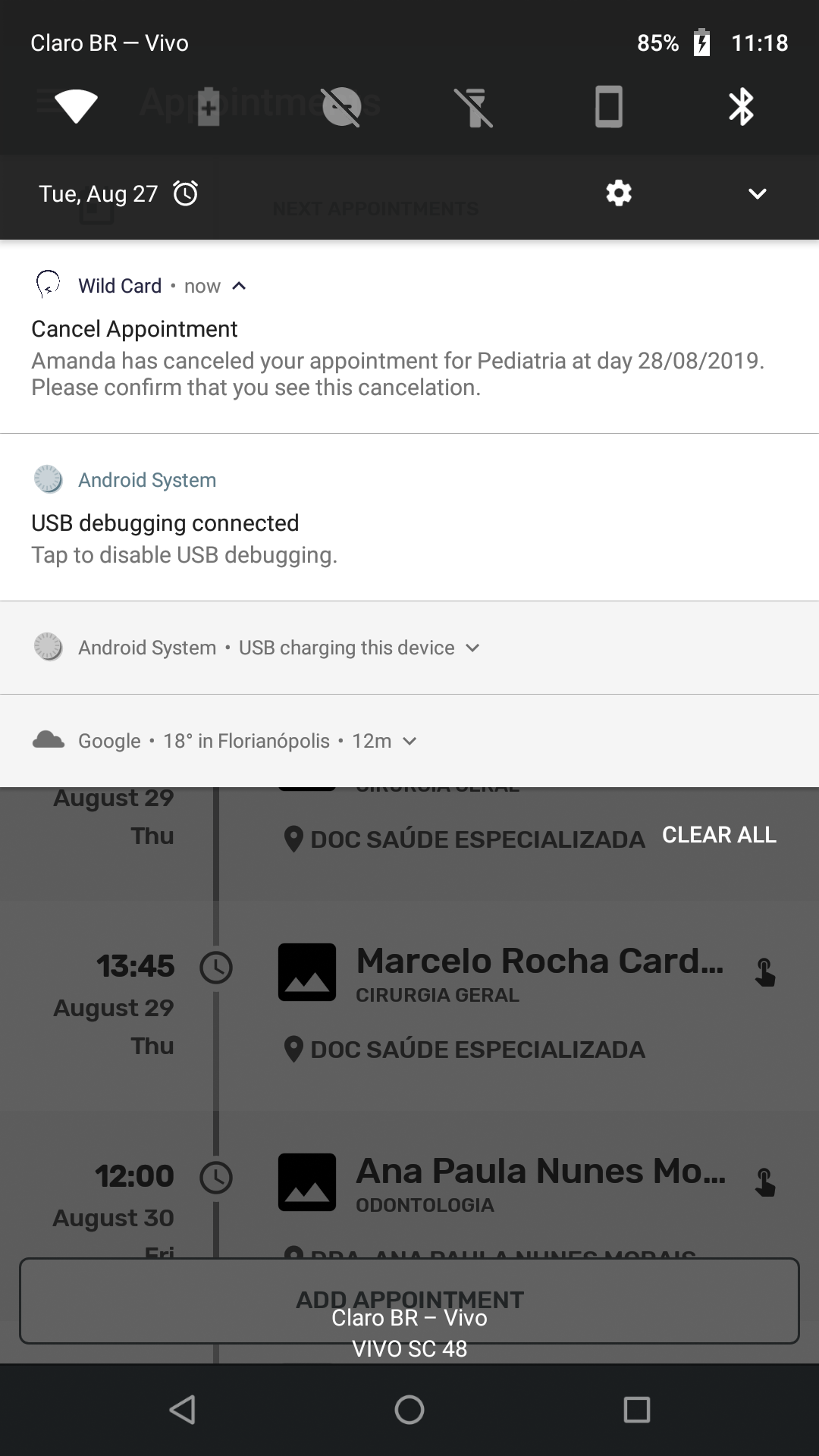 [FCM] Background notification bug when the app is on active and click background notification ...