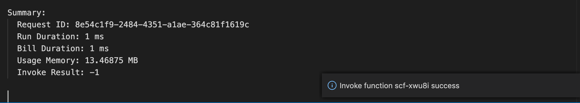 云端调用失败的时候仍然在插件中显示success · Issue #5 · tencentyun/tencent-cloud-vscode-toolkit · GitHub