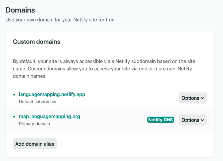 Connect domain to Netlify · Issue #17 · Language-Mapping/language-map · GitHub
