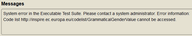 ETF error message: Access to URL's of code lists · Issue #321 · INSPIRE-MIF/helpdesk-validator ...