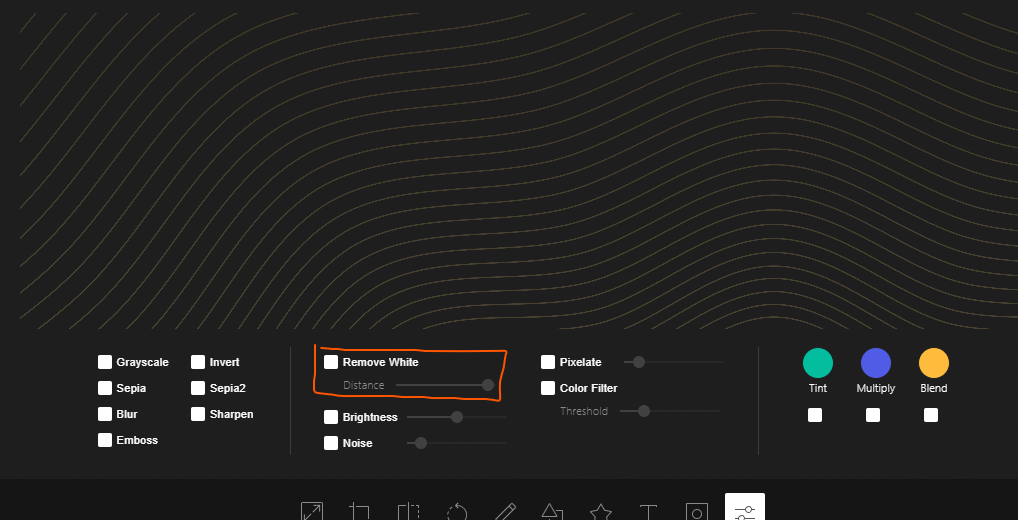 How to use applyFilter remove white with control distance · Issue #766 ...