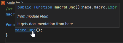 [ide] macro method documentation is taken from macro implementation rather than entry-point ...