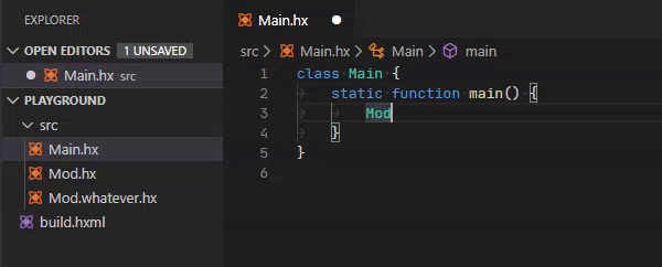 [ide] module target-specialization show up in toplevel completion · Issue #9423 · HaxeFoundation ...