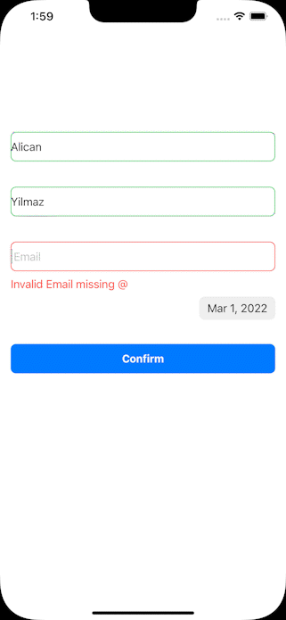 GitHub - alicanyilmazz/FormValidationWithCombineFramework