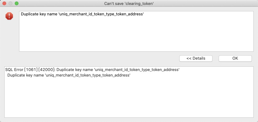 Can not copy table from one to other db. Unique key copied incorrectly ...