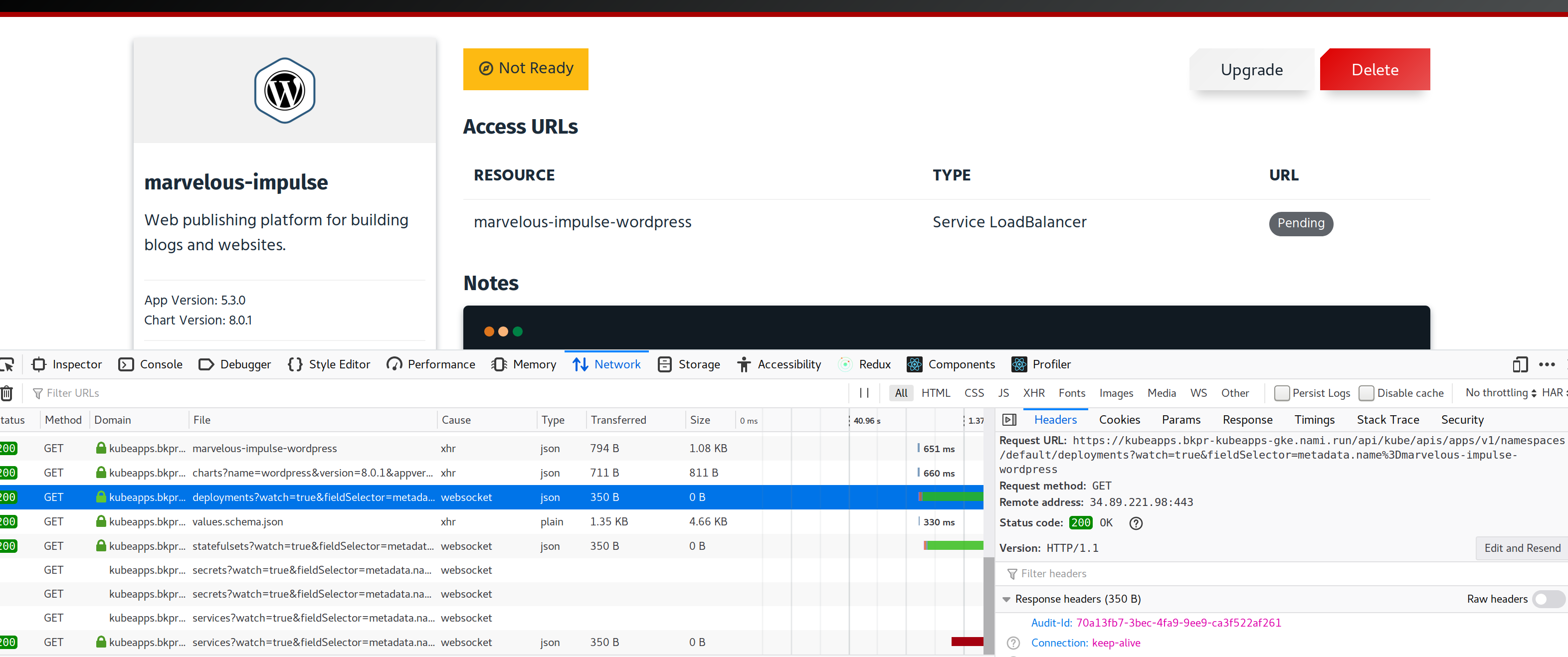 Web Socket connections don't upgrade on GKE · Issue #1352 · vmware-tanzu/kubeapps · GitHub