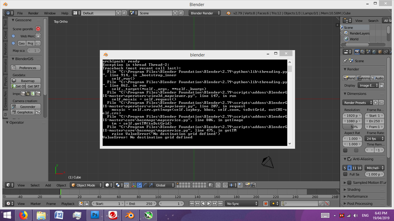 basemap not loading 2.79 PC · Issue #167 · domlysz/BlenderGIS · GitHub