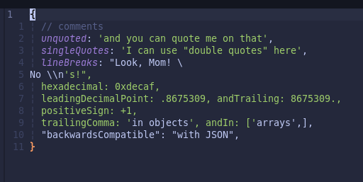 no highlighting for json5 · Issue #1939 · nvim-treesitter/nvim ...