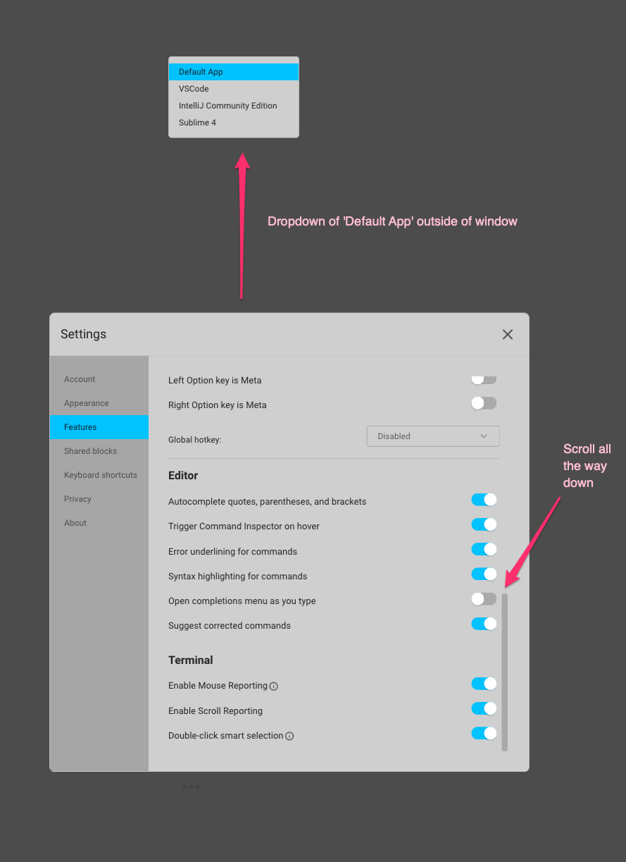 Dropdown menu are scrolled outside of Settings window · Issue #2897 ... Dropdown menu are scrolled outside of Settings window · Issue #2897 ...