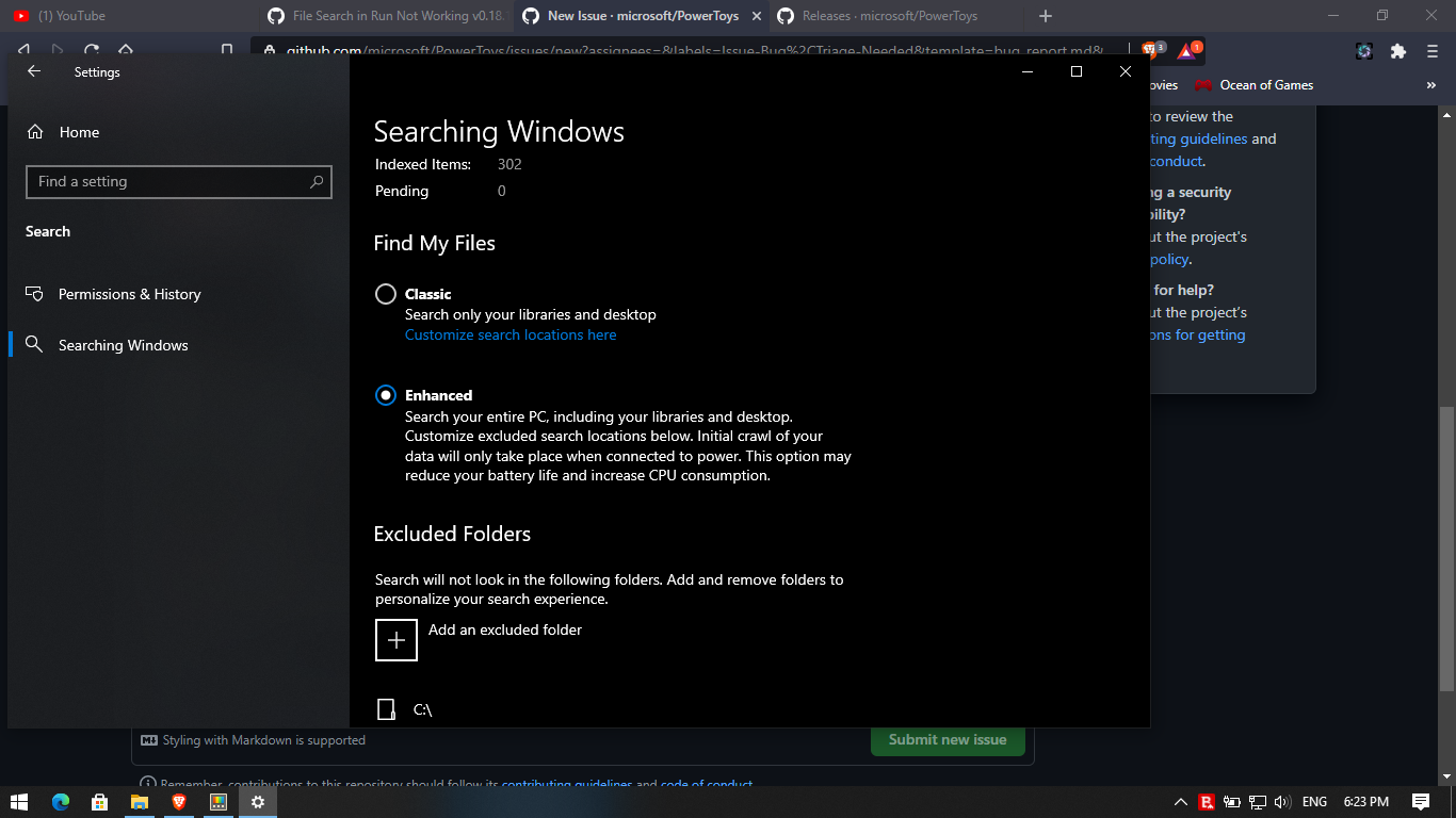 Powertoys run don't search files · Issue #10090 · microsoft/PowerToys ...