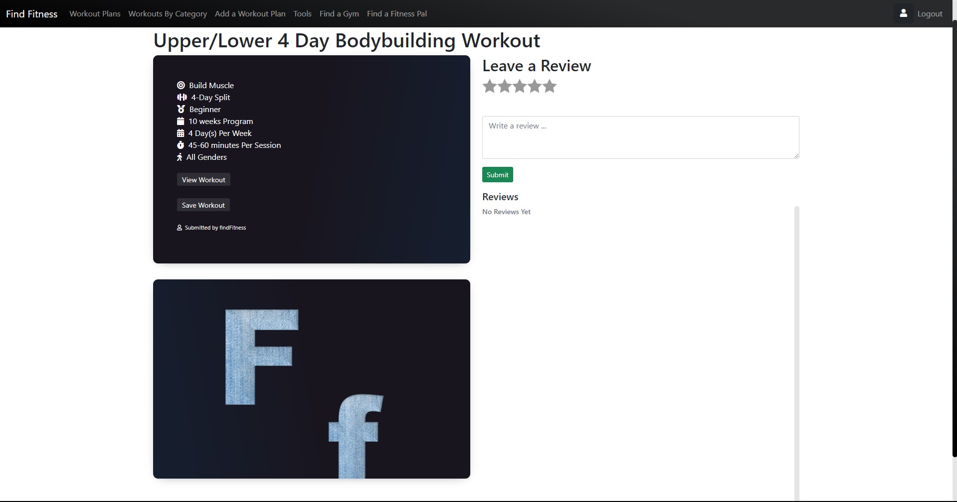 GitHub - Aelbish/Fitness-Finder: This is an Express.js web app. This ...