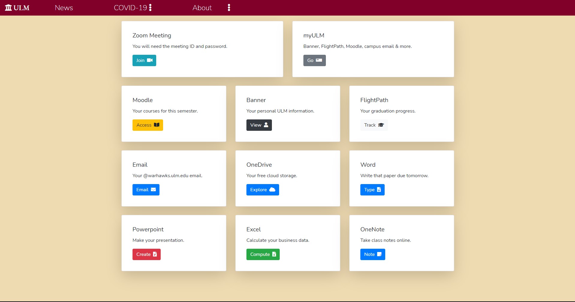 GitHub - Aelbish/ULM-Dashboard: All-in-one webpage for ULM students to access all the resources ...