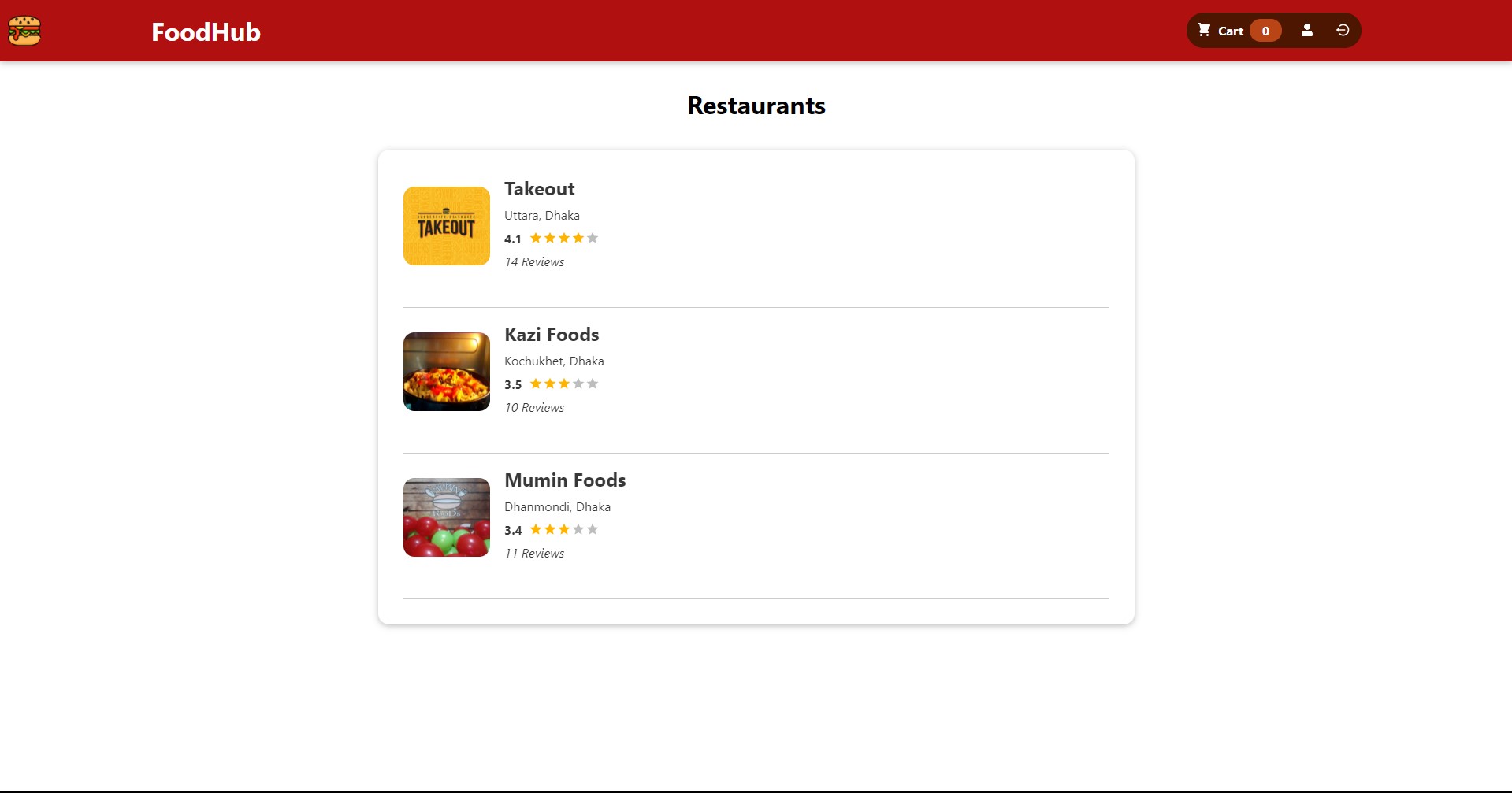 GitHub - Aelbish/FoodHub: This is a React application. This is a food order app that enables ...