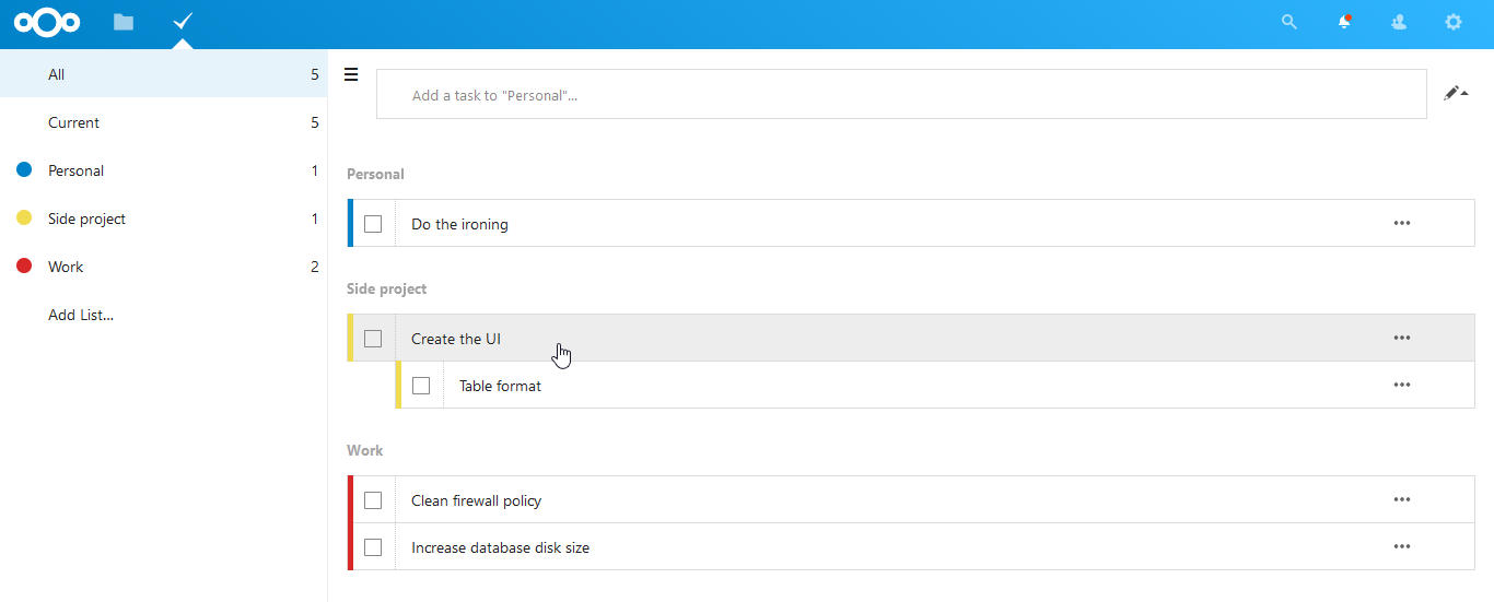 [Feature Request] Simple color change · Issue #1012 · nextcloud/tasks ...