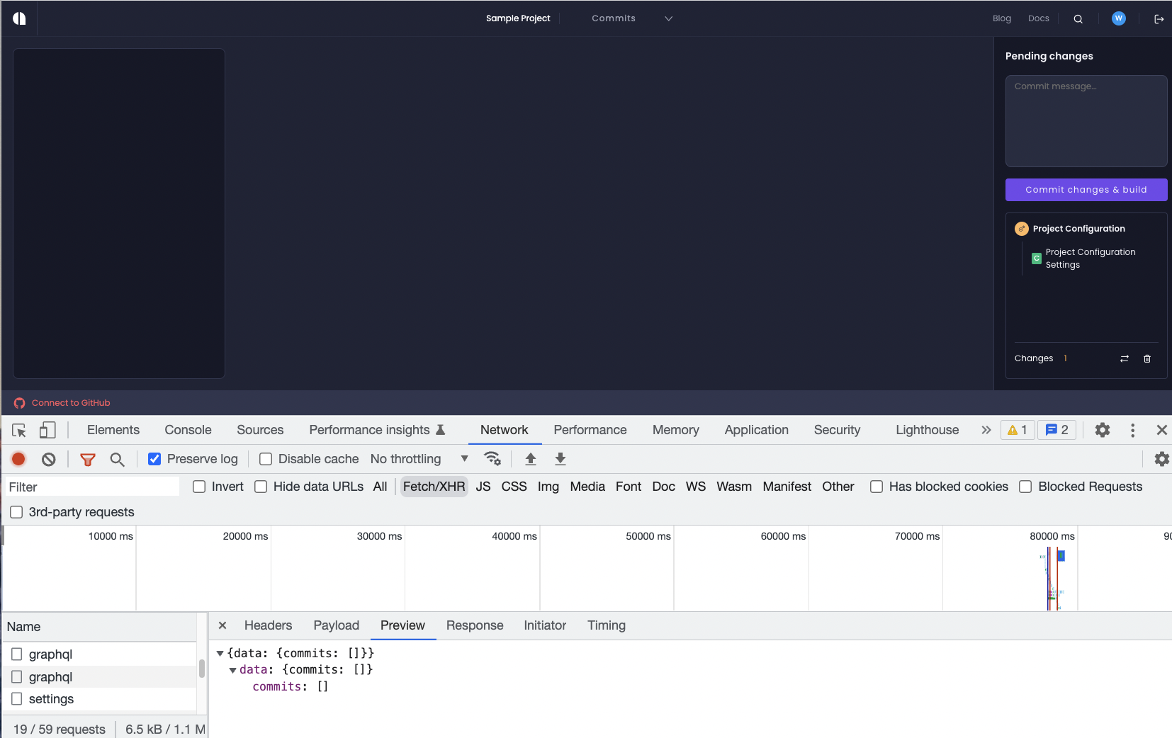 馃悰 Bug Report No Empty State When Project Has No Commits 路 Issue 3709 路 Amplicationamplication