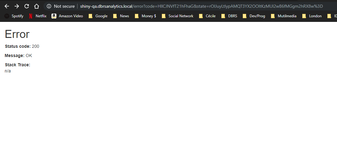 Error Status Code 200 While Hitting Landing page Of ShinyProxy Issue