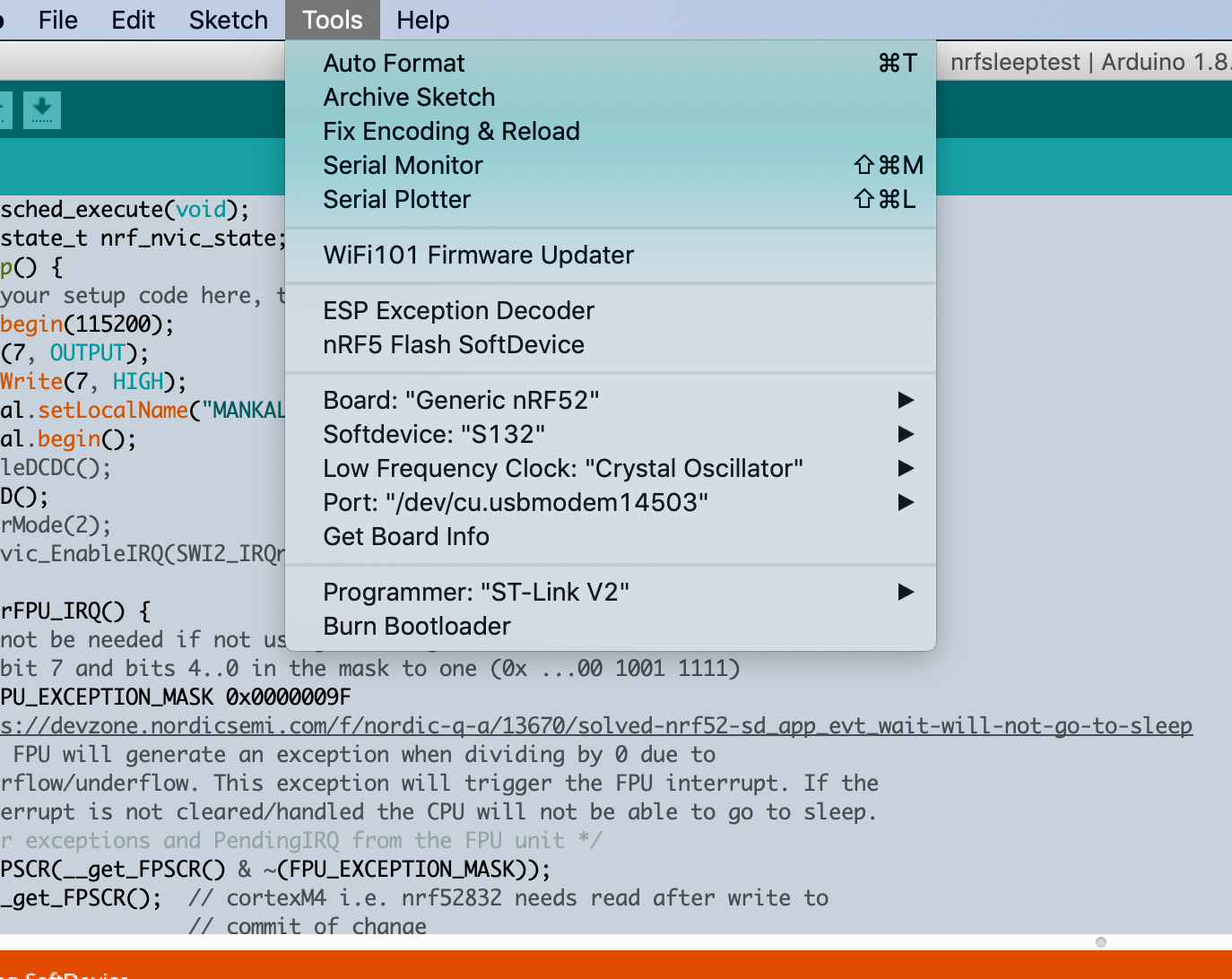 Need Help With Flashing Sparkfun Nrf52832 Breakout · Issue 379 · Sandeepmistryarduino Nrf5
