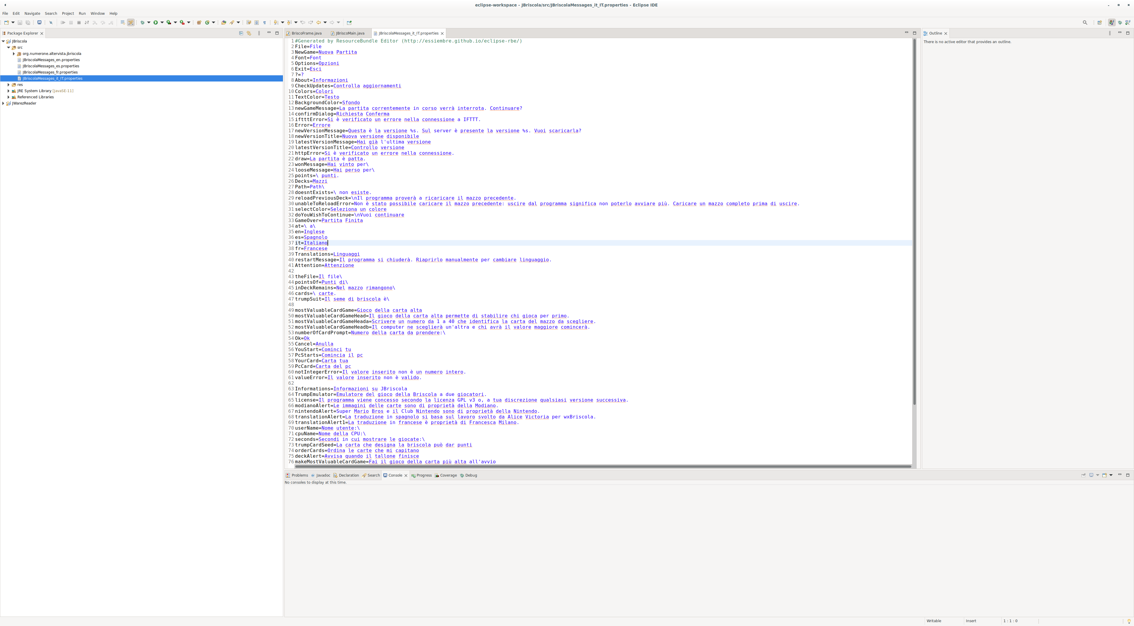 GitHub - GiulianoSpaghetti/JBriscola: JBriscola: simulatore del gioco della briscola briscola a ...