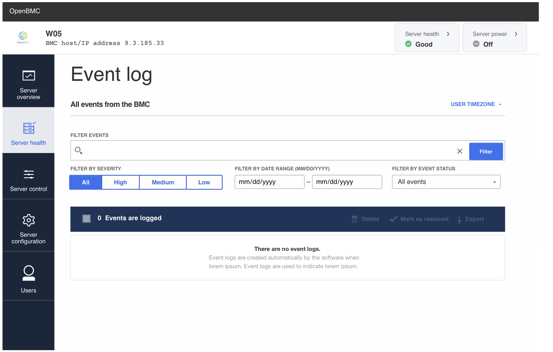 Make actions visible in a disabled state · Issue #26 · openbmc/phosphor-webui · GitHub