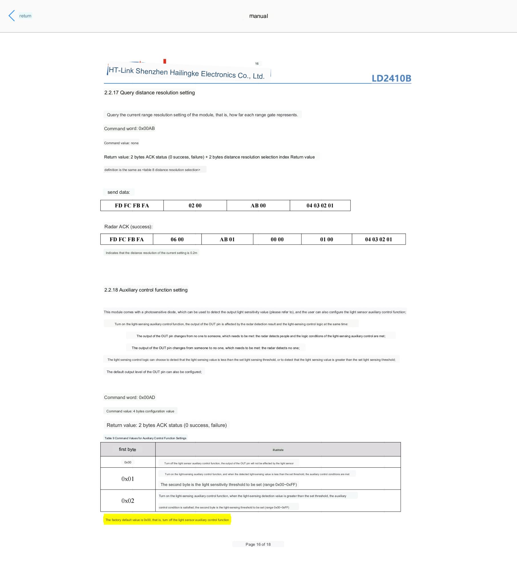 Add Support For Ld2410 Photosensitivity · Issue 2156 · Esphome Feature Requests · Github
